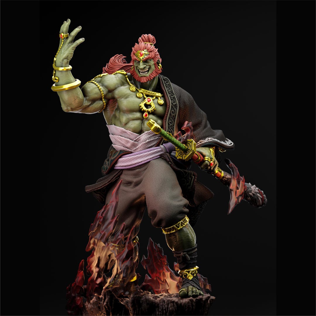 Ganondorf STL Model: Zelda Legend 3D Printing Figure (digital File ...
