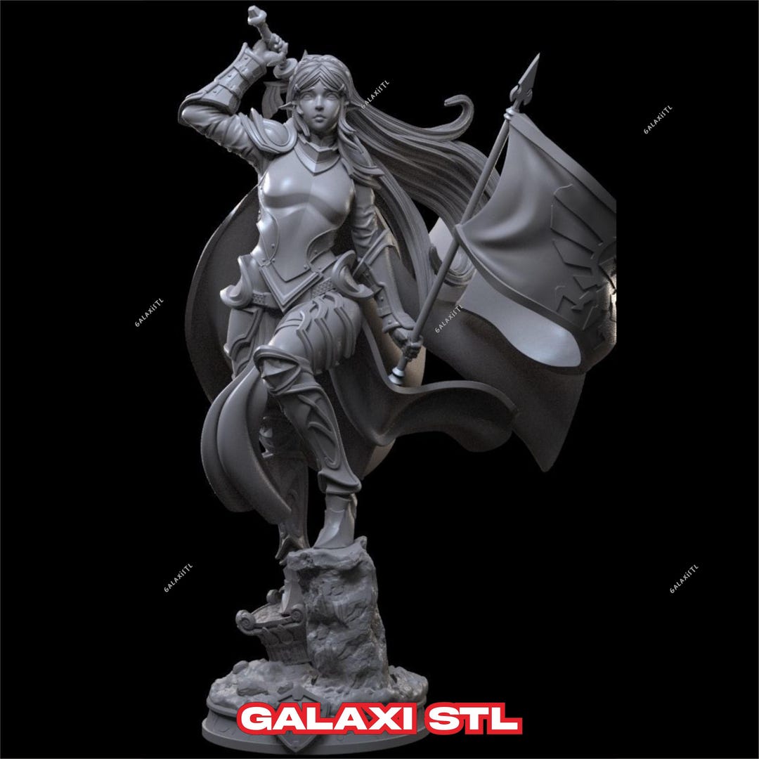 Armored Princess Zelda STL Model: Resin Printer Figure (digital ...