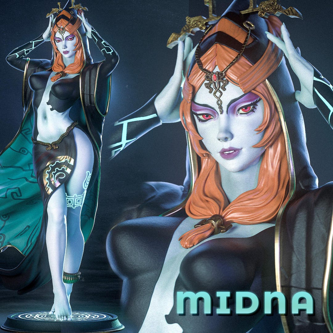 Legend of Zelda Midna 3D Printer STL Model - High Quality Printable ...