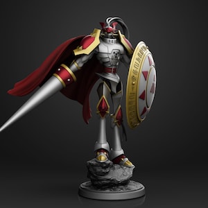 Gallantmon Digimon Adventure STL Model for Resin Printer Figure 3D ...