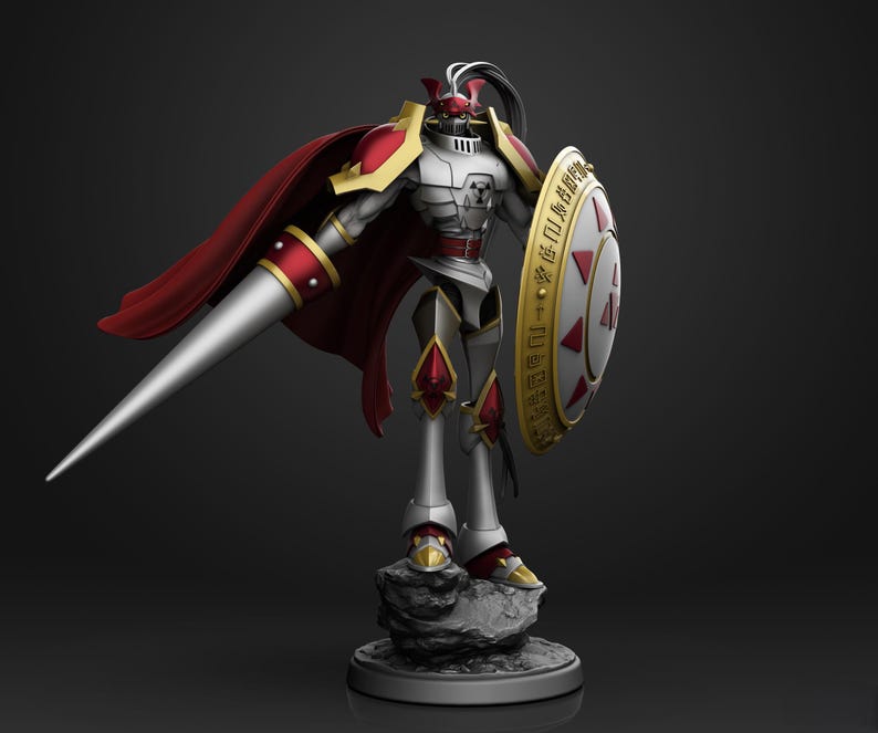 Gallantmon Figure STL Model - Digimon Adventure 3D Printing (digital ...