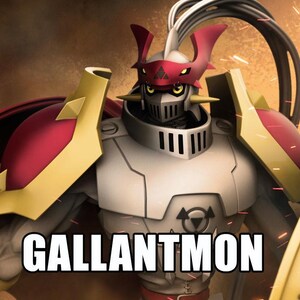 Gallantmon Figure STL Model - Digimon Adventure 3D Printing (digital ...