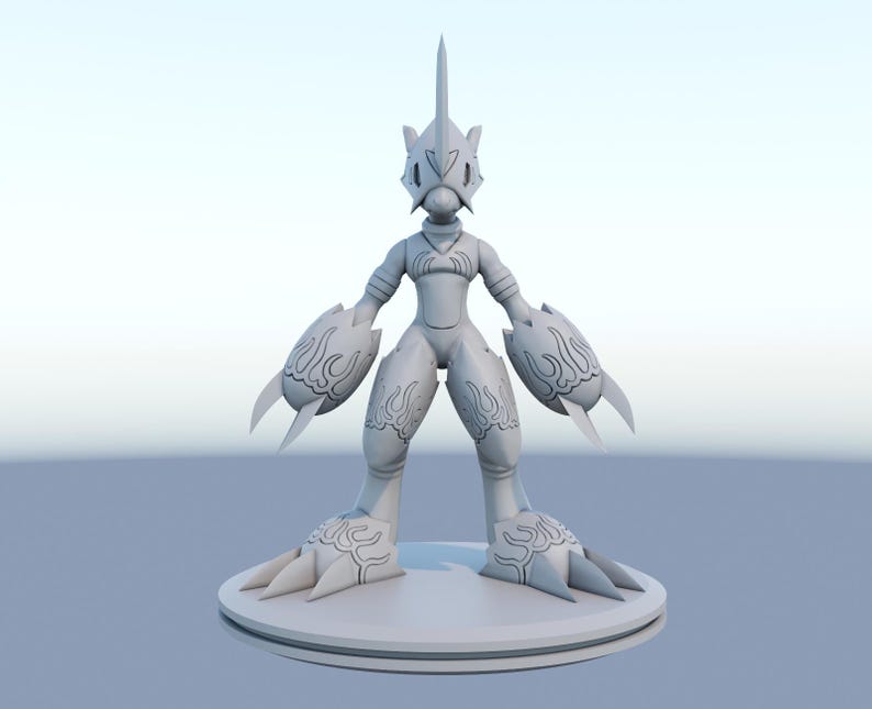Flamedramon Digimon Adventure STL Model for Resin Printer Figure 3D ...