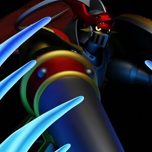 Gallantmon Digimon Adventure STL Model for Resin Printer Figure 3D ...