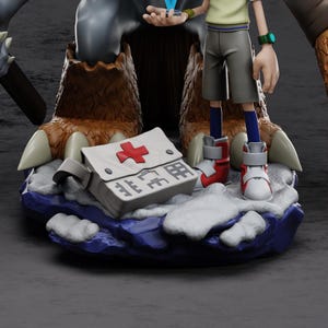 Digimon Adventure Zudomon Diorama – 3D Printer STL Model (digital ...