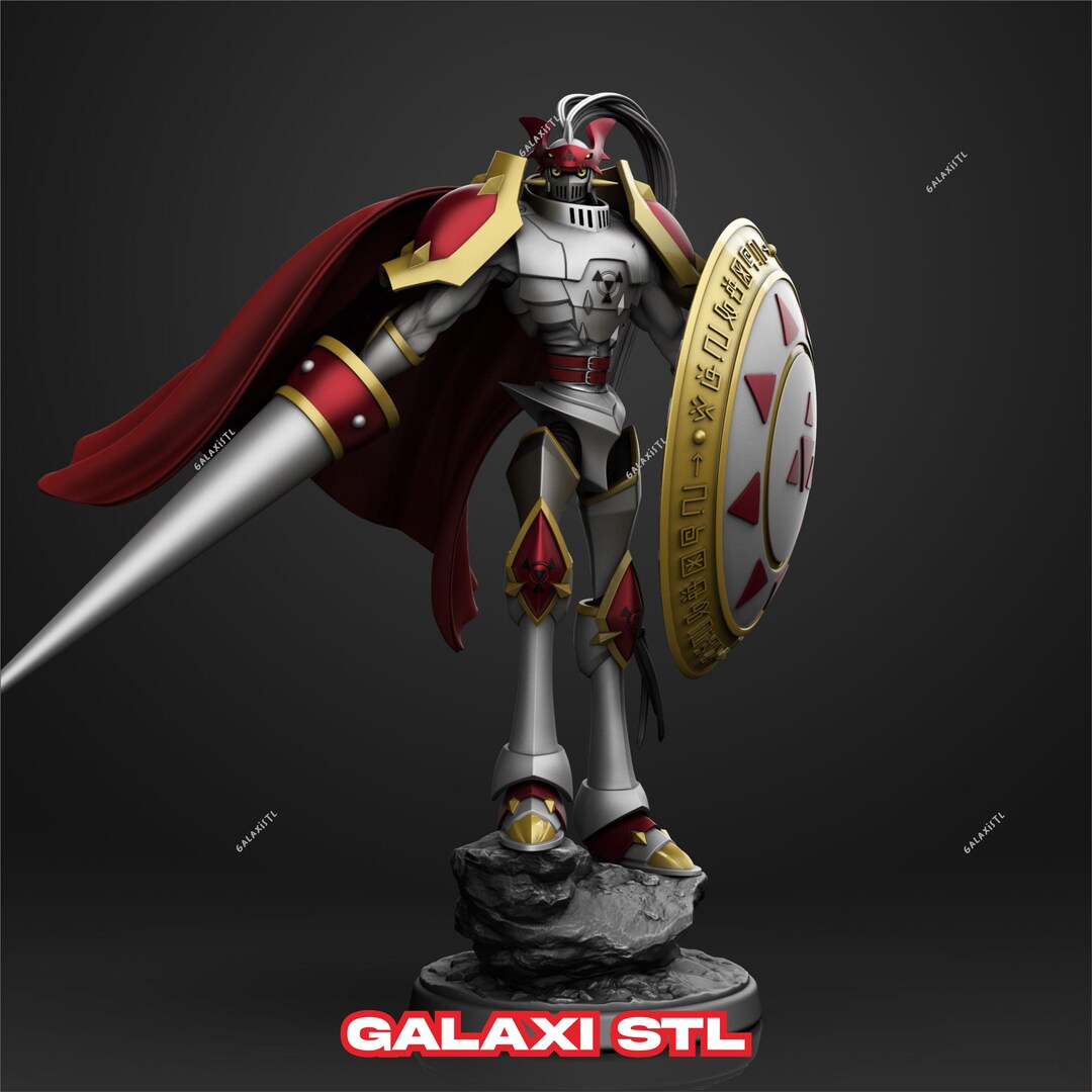 Gallantmon Figure STL Model - Digimon Adventure 3D Printing (digital ...