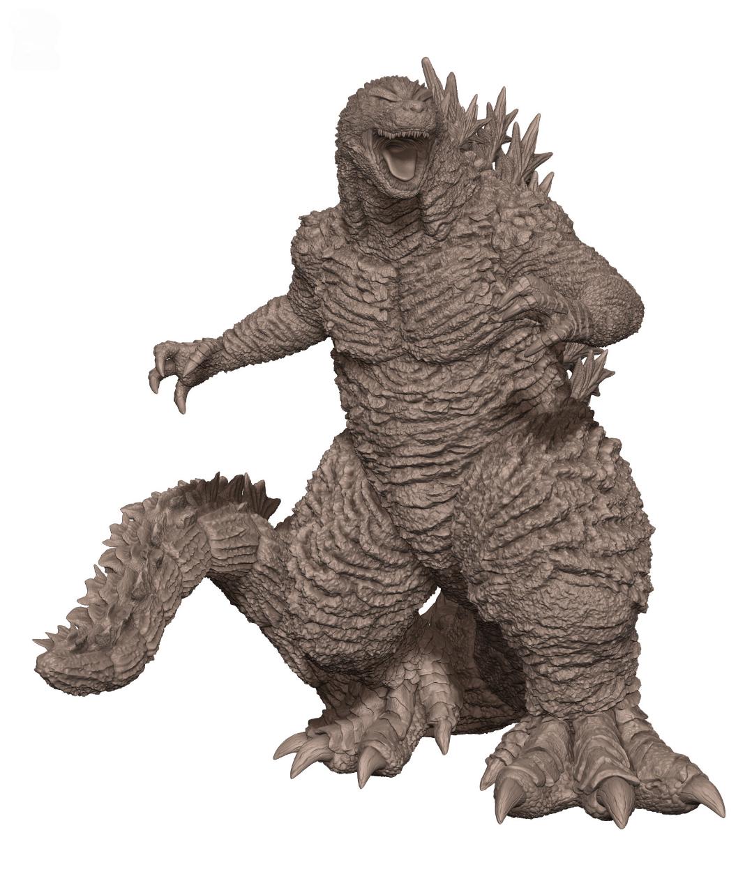 Godzilla STL Model: King of Monsters 3D Printing Figure (digital ...