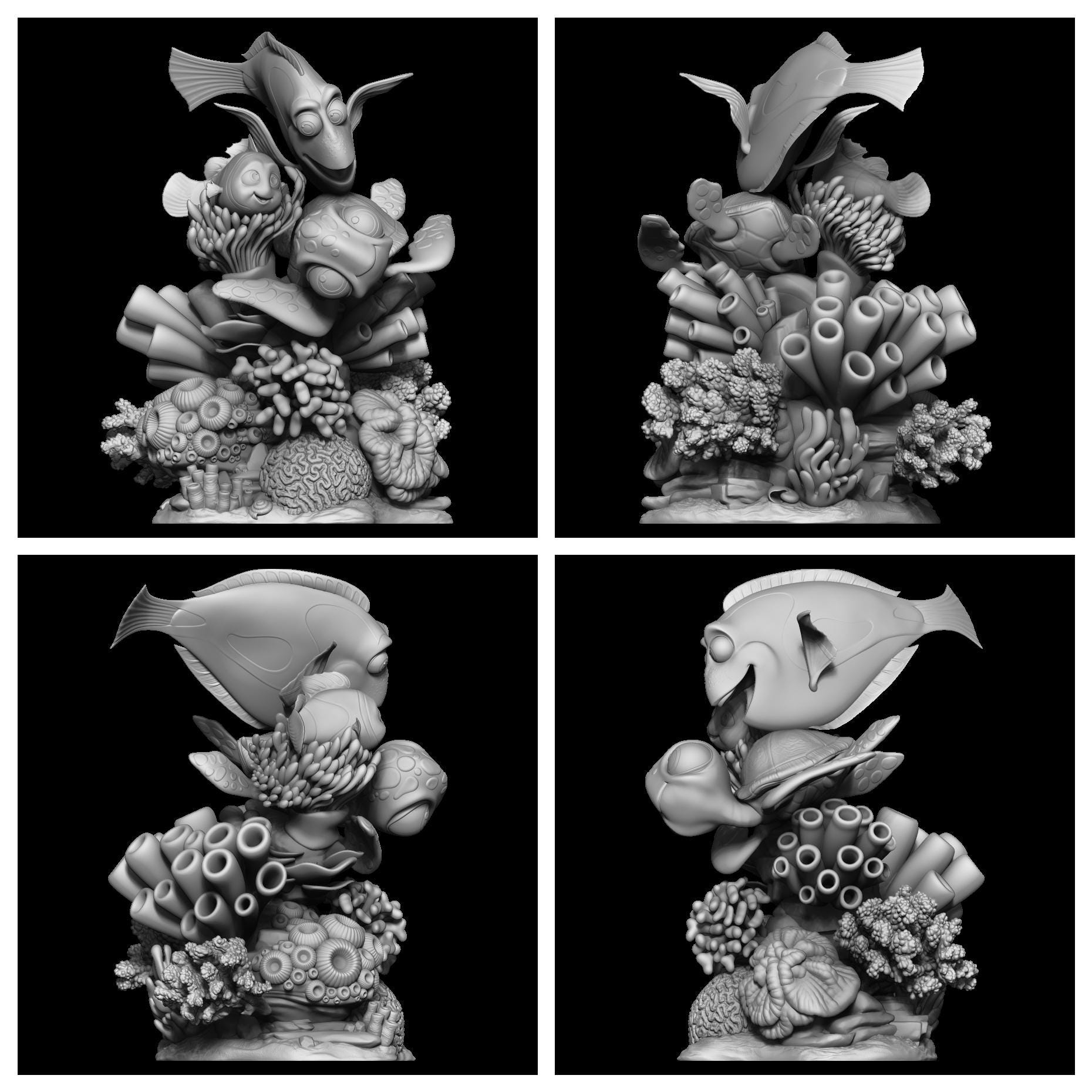 Finding Nemo Diorama STL Model: 3D Printing Figure (digital Download ...