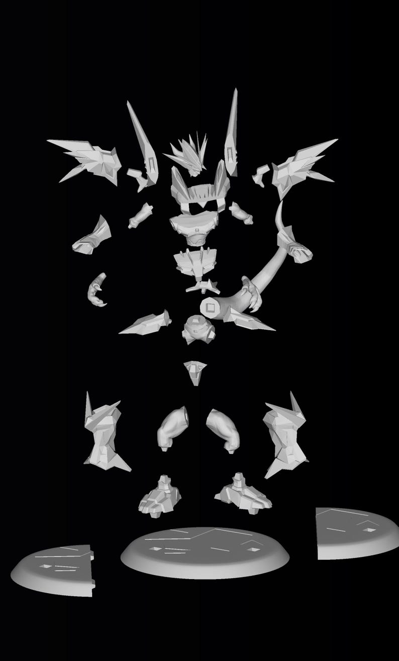 Magnamon X STL Model – Digimon Adventure 3D Printable Figure (digital ...