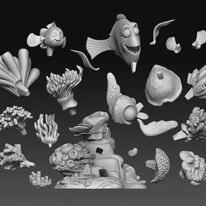 Finding Nemo Diorama STL Model: 3D Printing Figure (digital Download ...