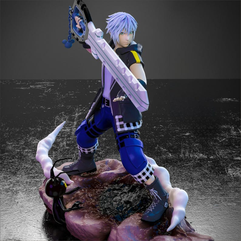 Riku Kingdom Hearts 3D Print Diorama STL Model (digital Download) - Etsy