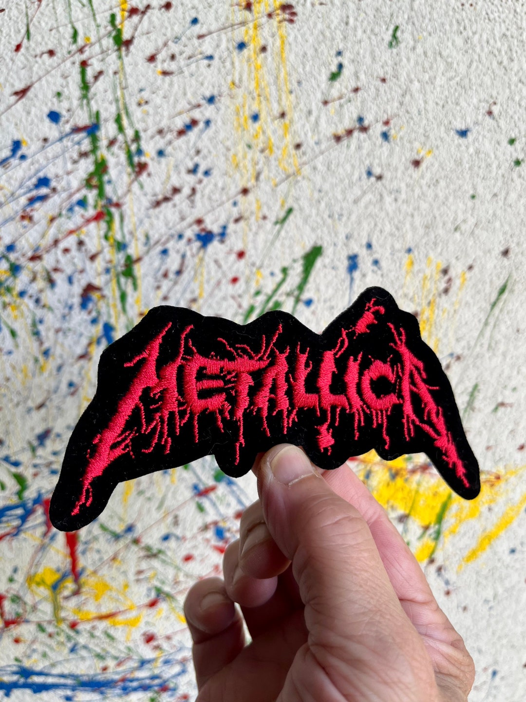FREE SHIPPING Metallicaa Creepy Red Iron on Patch - Etsy