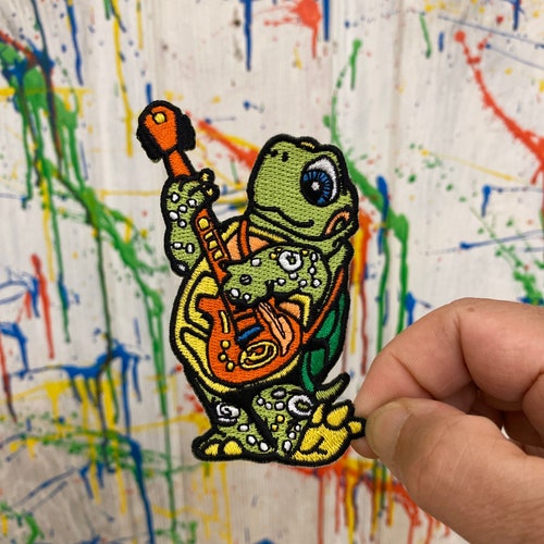 Wizard Frog Iron on Patch Patches Frog Patches Iron on - Etsy