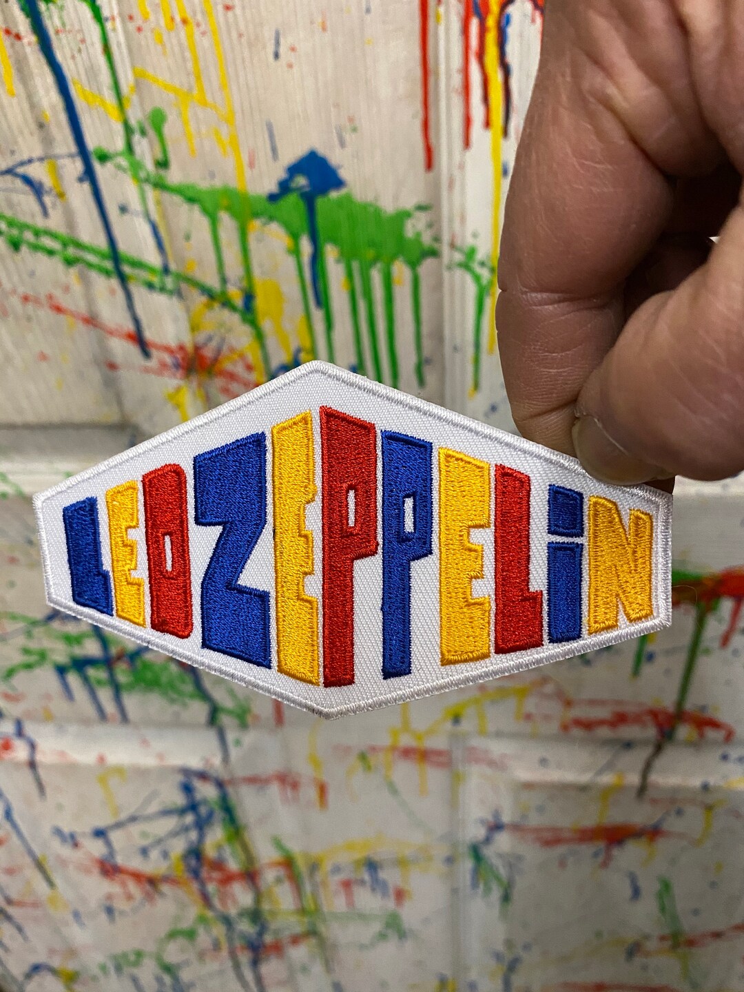 FREE SHIPPING Led Zepp White Colors Iron on Patch - Etsy