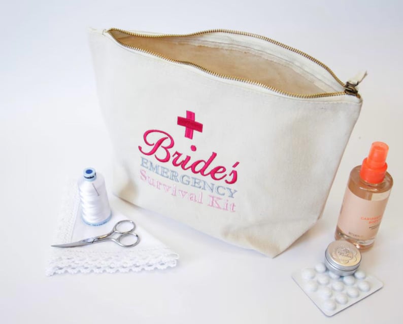 Bride's Survival Kit Bag, Ready to Be Filled With Wedding Day ...