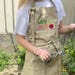 Green Fingers Root Vegetable Embroidered Gardening Apron, Garden Lover ...