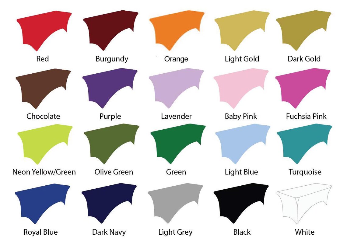 6' Trade Show Spandex Stretch Tablecloth Printed With Your Company Logo ...