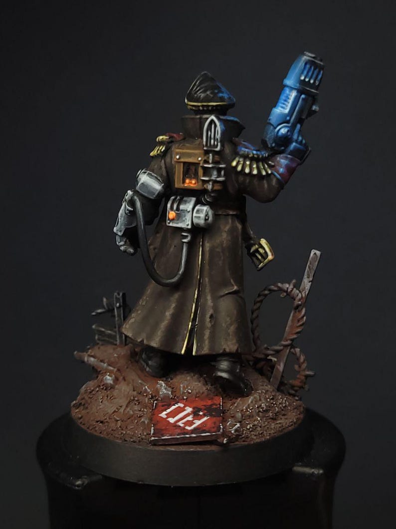 Krieg Lord Commissar Painted Warhammer 40K Astra Militarum Pro Painted ...