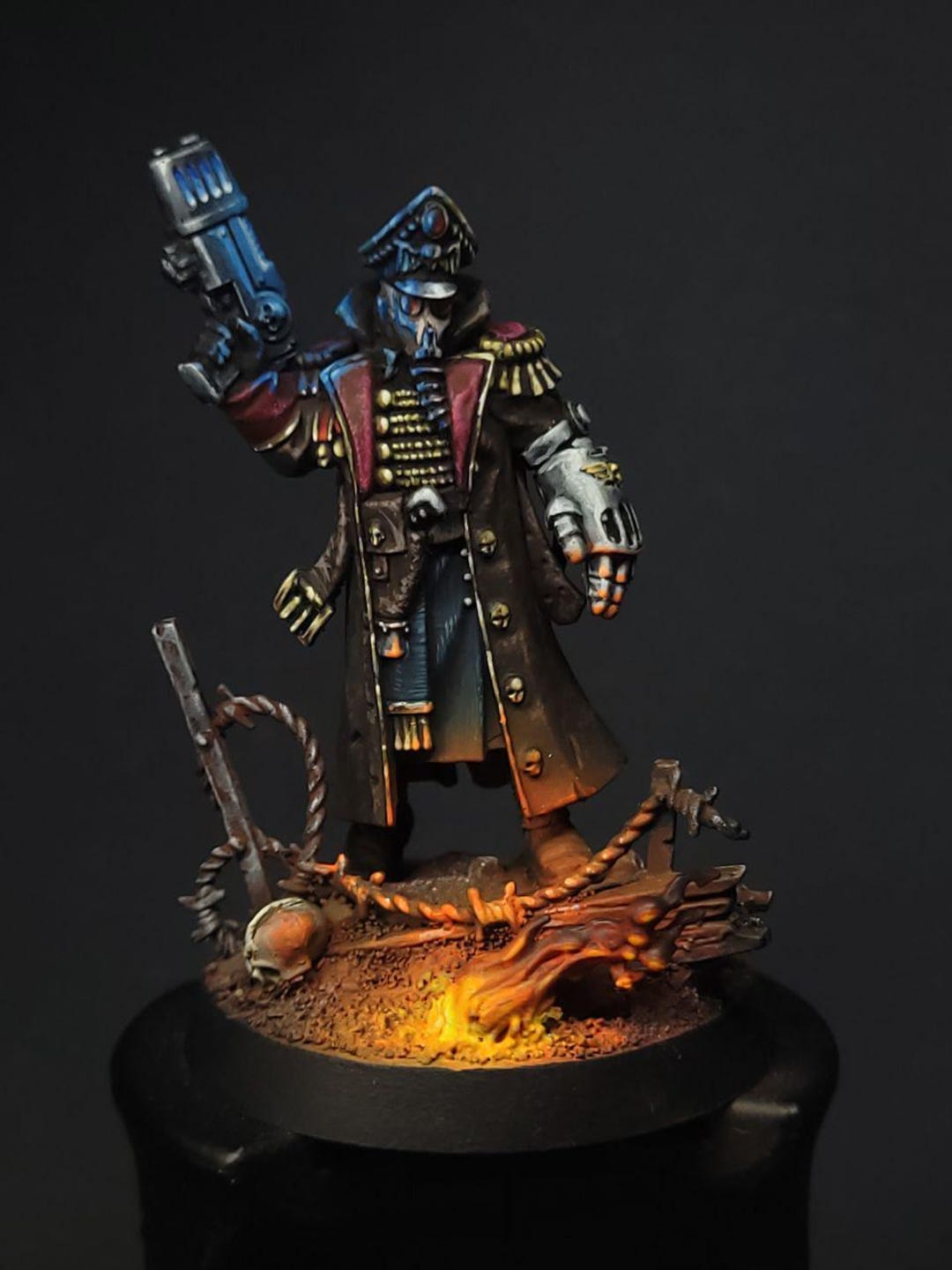 Krieg Lord Commissar Painted Warhammer 40K Astra Militarum Pro Painted ...