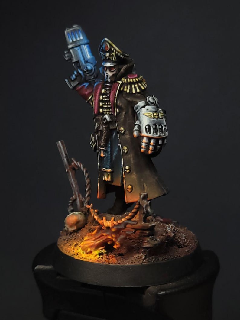 Krieg Lord Commissar Painted Warhammer 40K Astra Militarum Pro Painted ...