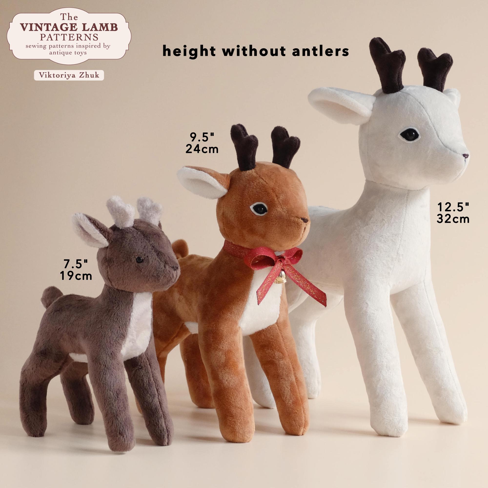 Deer Sewing Pattern With Photo Instructions Fawn Reindeer - Etsy