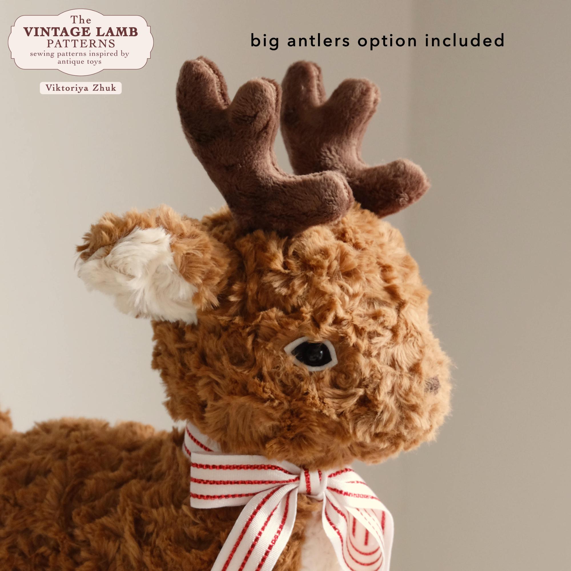 Deer Sewing Pattern With Photo Instructions Fawn Reindeer - Etsy