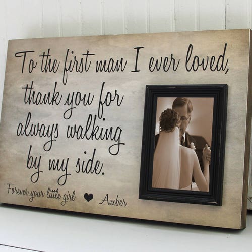Father of the Bride Picture Frame Wedding Gift for Dad - Etsy