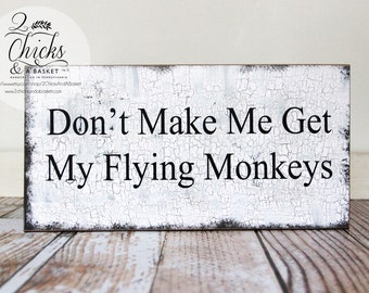 Flying Monkeys Sign - Etsy