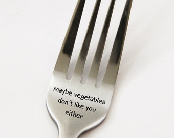 Funny fork quote | Etsy