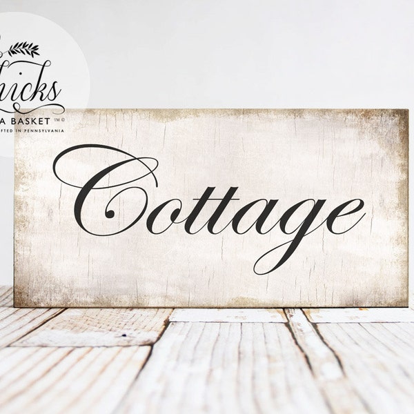 Cottage Wood Sign - Etsy