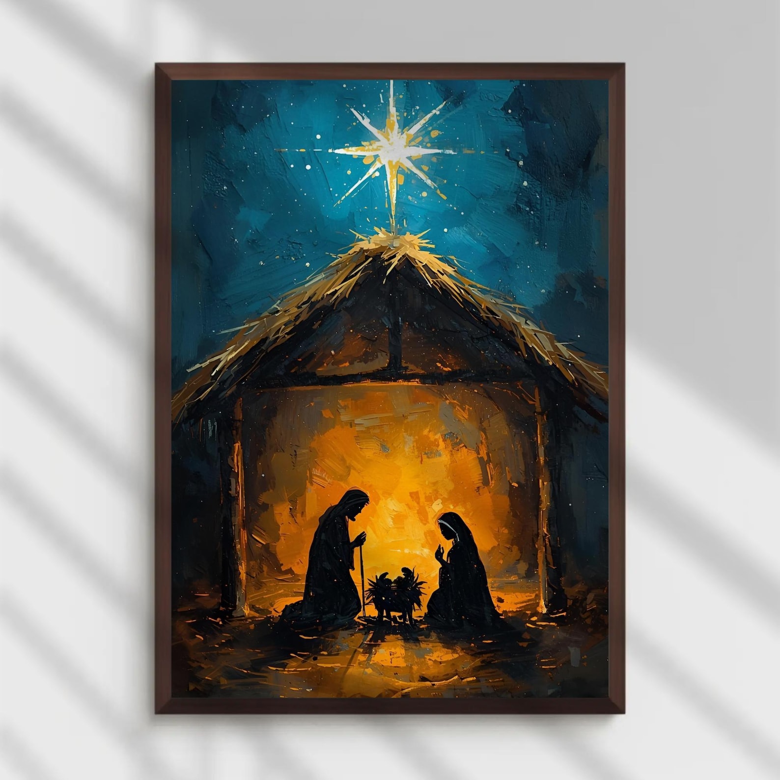 Christmas Nativity Horizontal Art Print | Christian Wall Art | Jesus ...