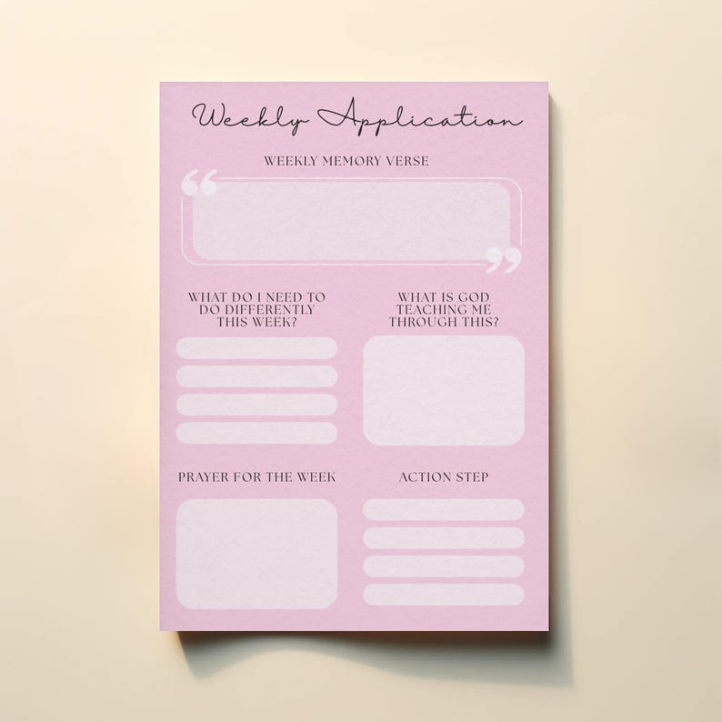 Printable Sermon Notes Pages – Faith-based Bible Study Guide (digital ...
