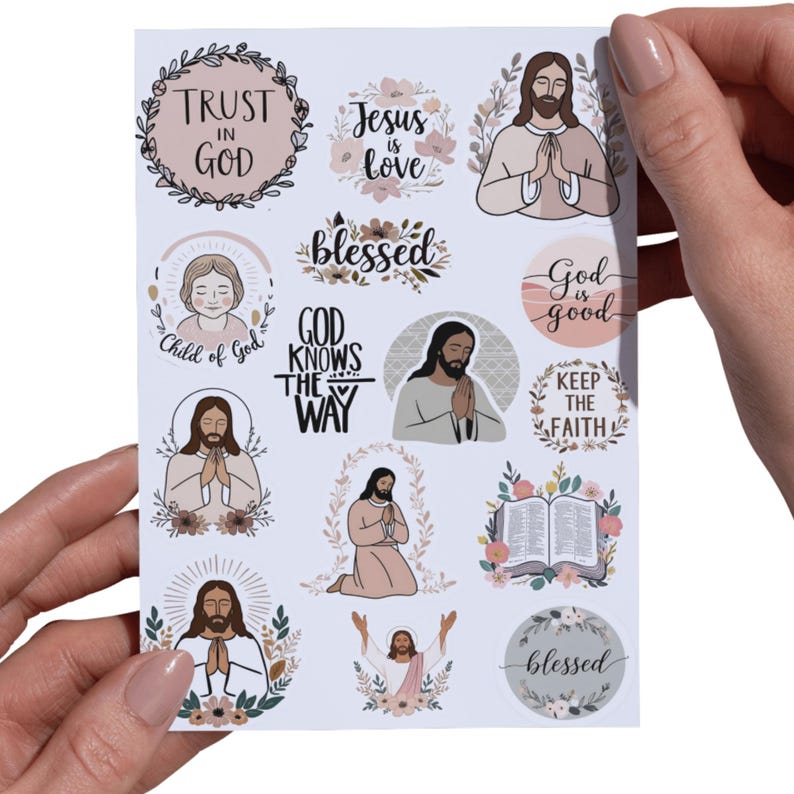 15 Catholic Stickers – Jesus Stickers, Scripture Stickers Designs ...