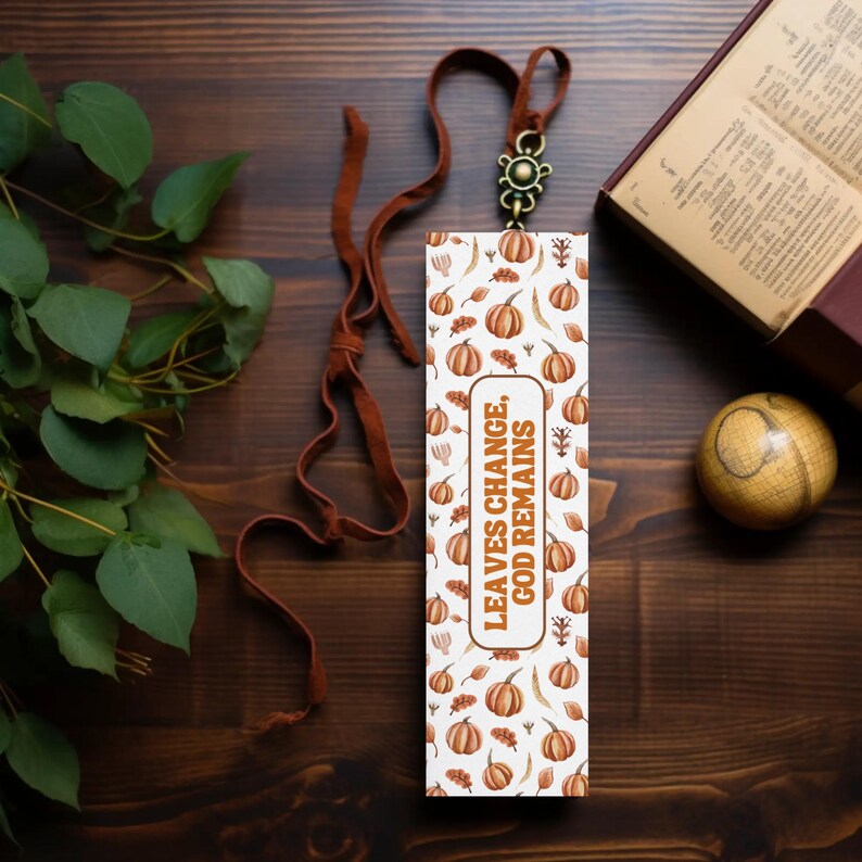 Autumn Christian Bookmarks — Printable Set of 5 for Women, Bookmark ...