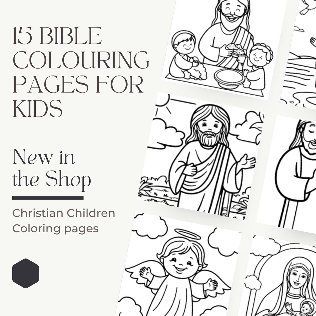 Bible Coloring Sheets for Kids | Christian Activity Pages, Jesus ...