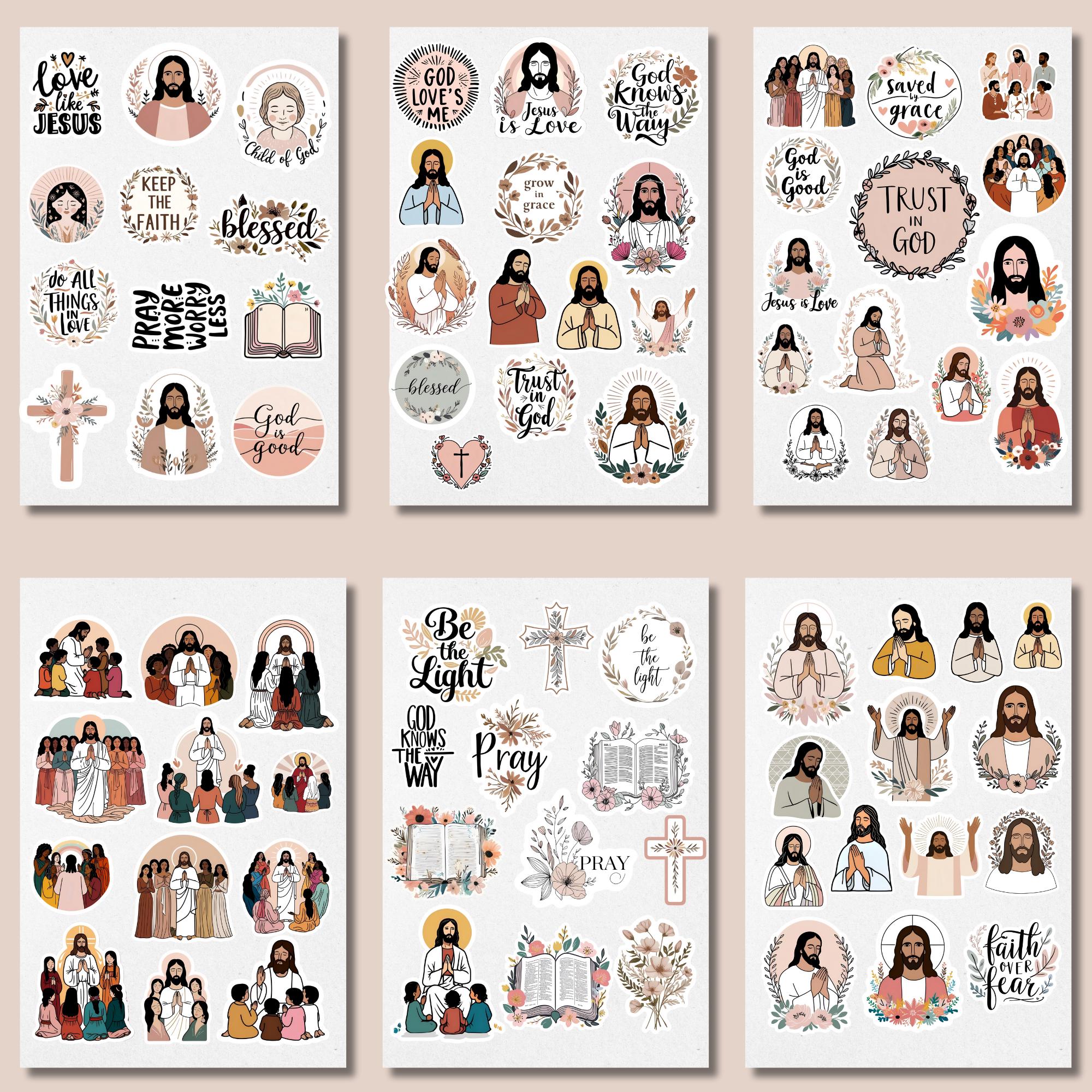 Catholic Stickers Bundle Printable – Jesus Stickers, Scripture Quotes ...