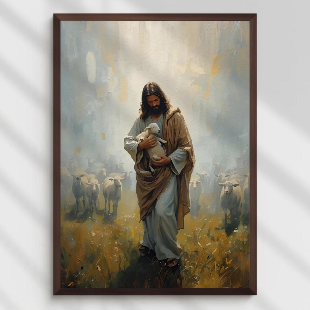 Jesus Leaving the 99 Digital Download | Christian Wall Art Print ...