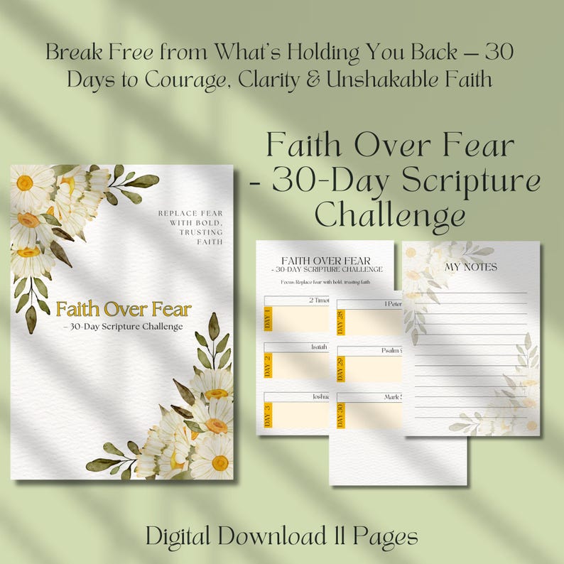 Prayer Journal Printable + Bible Study Journal | Gratitude Pages, God’s ...