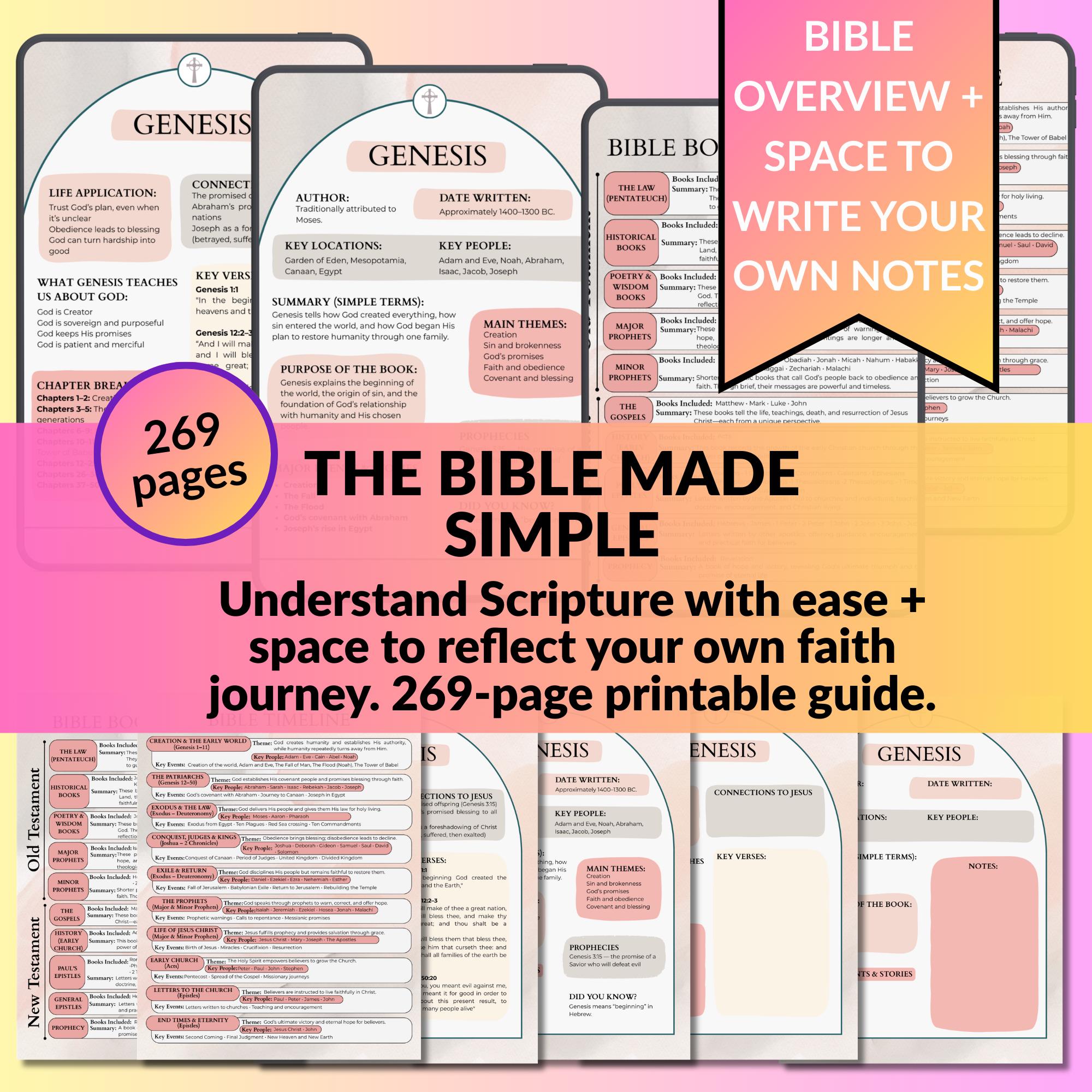 Entire Bible Made Simple Study Guide | Bible Book Summaries + Chapter ...