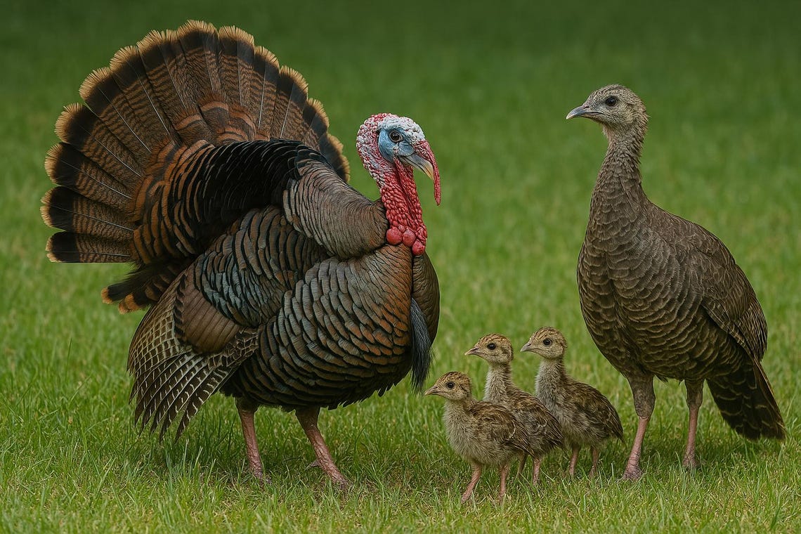 Turkey Digital Art Print | Wild & Domestic Turkey Wall Decor | Farm ...