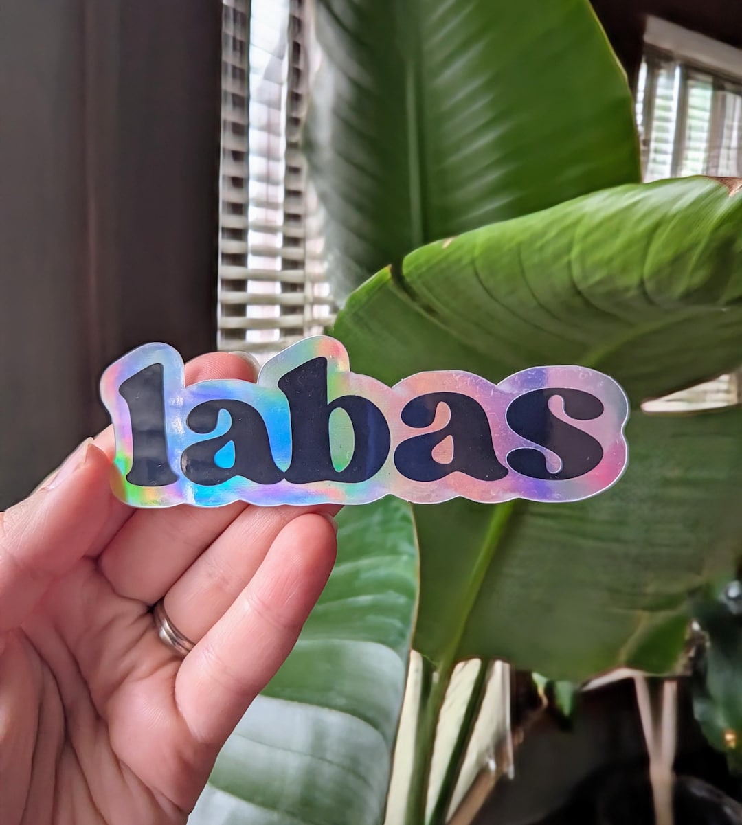 Labas Holographic Sticker - Etsy