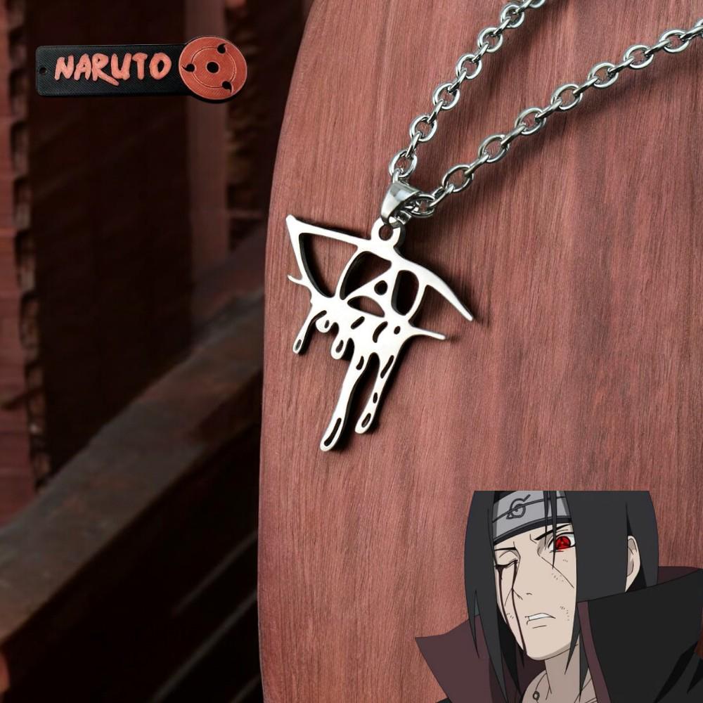 Naruto Itachi Uchiha Sharingan Amaterasu Pendant Necklace | Stainless ...