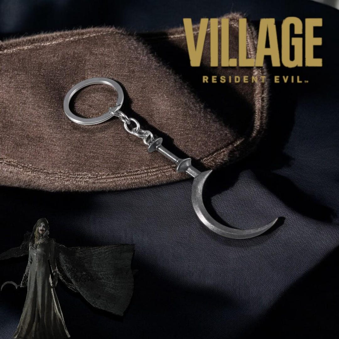 Resident Evil 8 Sickle Keychain - Daniela Bela Weapon Pendant, Cosplay ...
