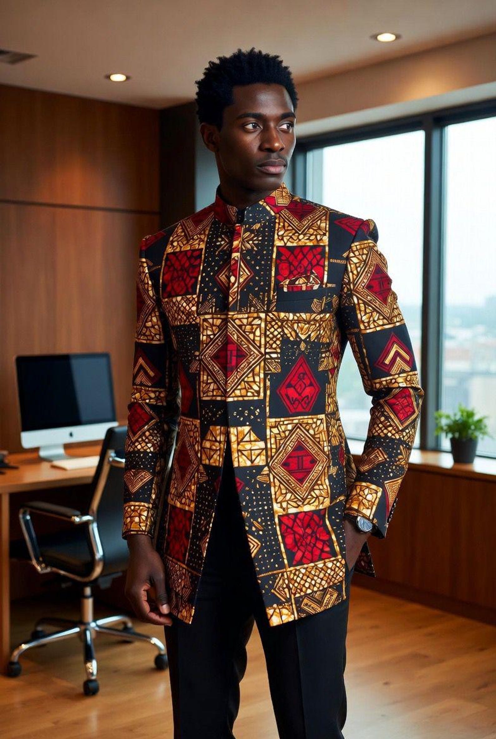 Men's Ankara Blazer | Custom African Print Suit Jacket - Etsy