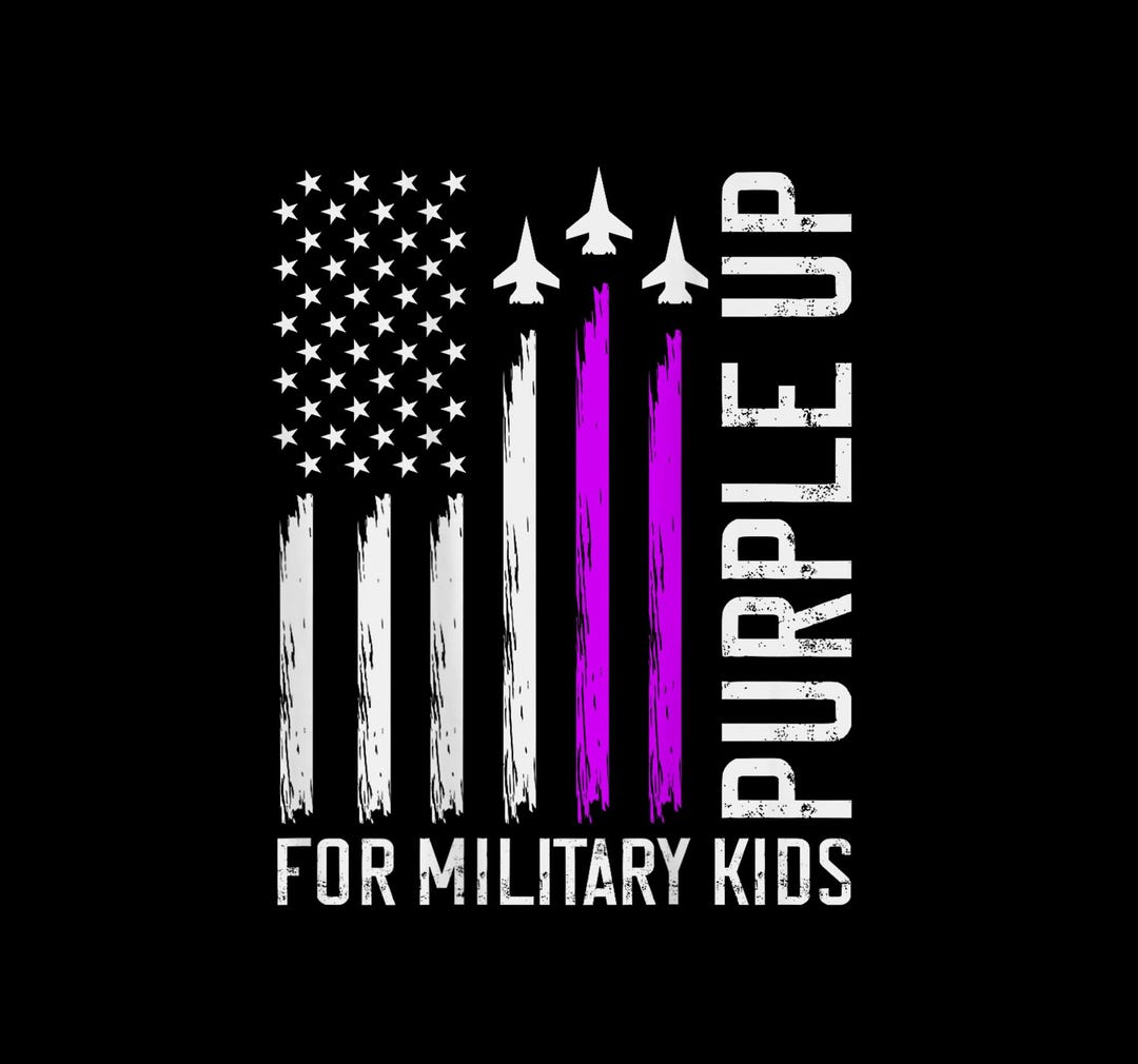 Purple up for Military Child Png, Month of the Military Child, Military ...