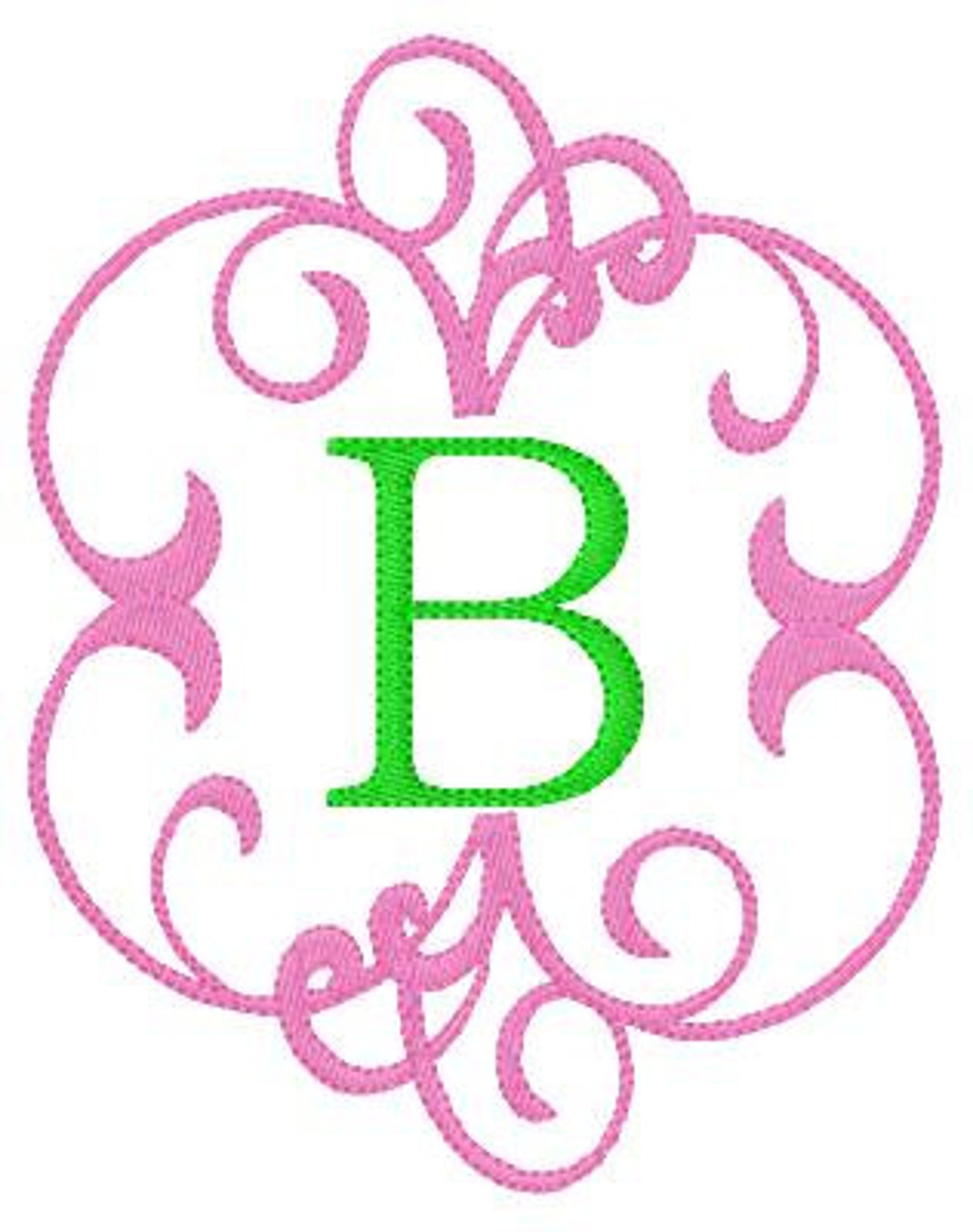 Machine Embroidery Monogram Design Set, Machine Embroidery Designs ...