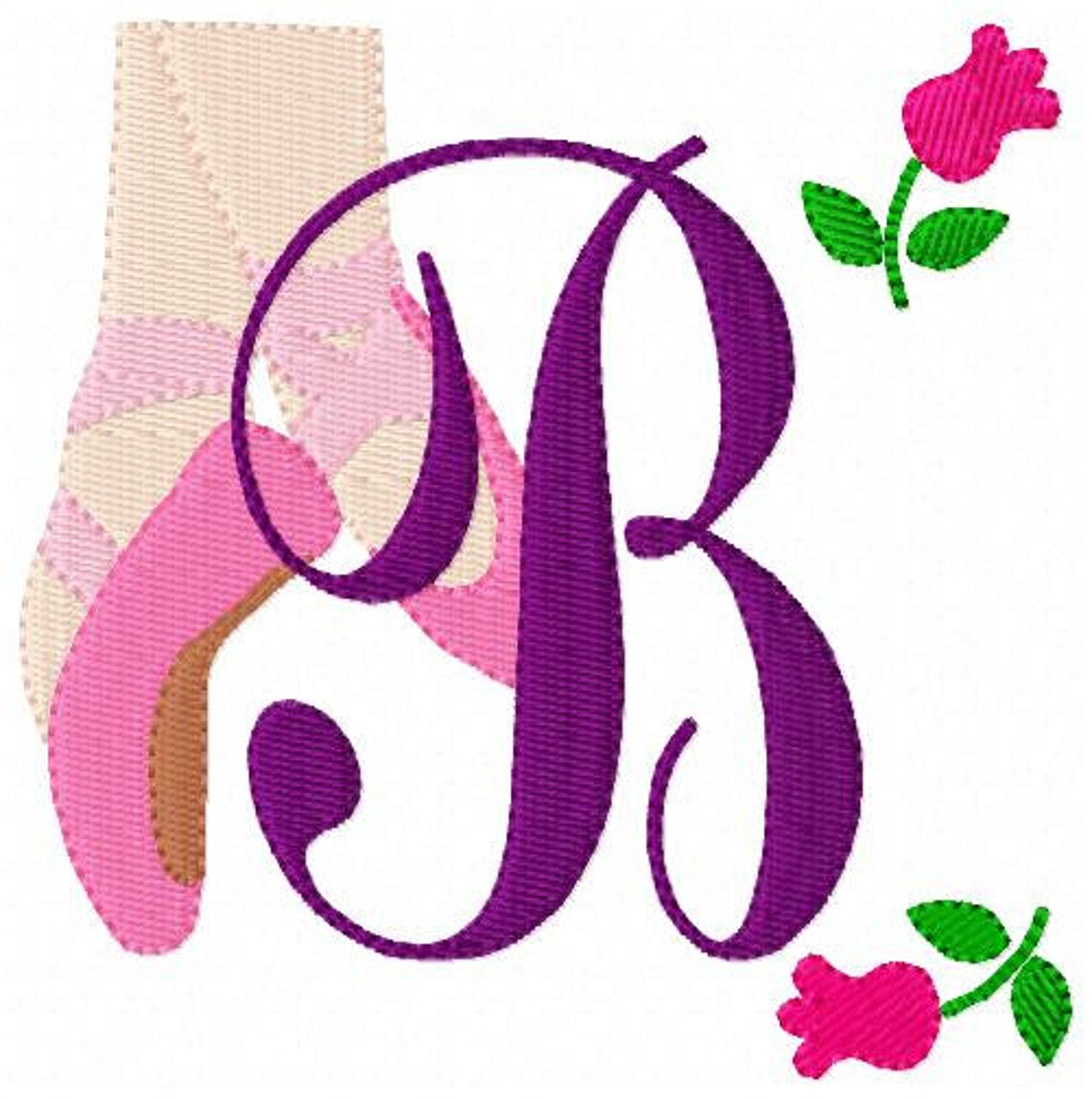Ballet Pointe Shoes Embroidery Design, Dance Embroidery Design ...