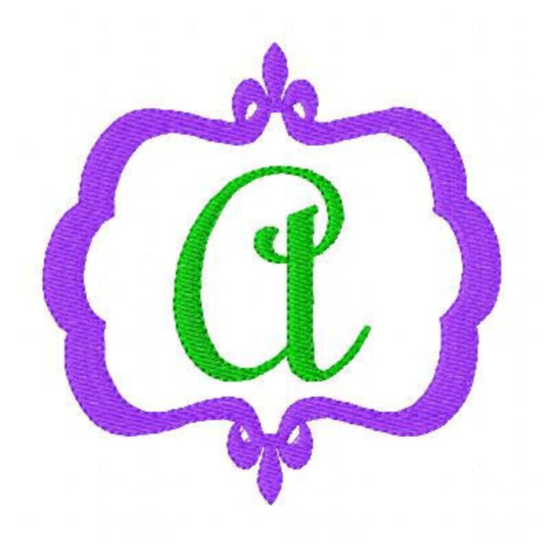 Embroidery Fonts, Fleur De Lis // Machine Embroidery, Monogram Machine ...