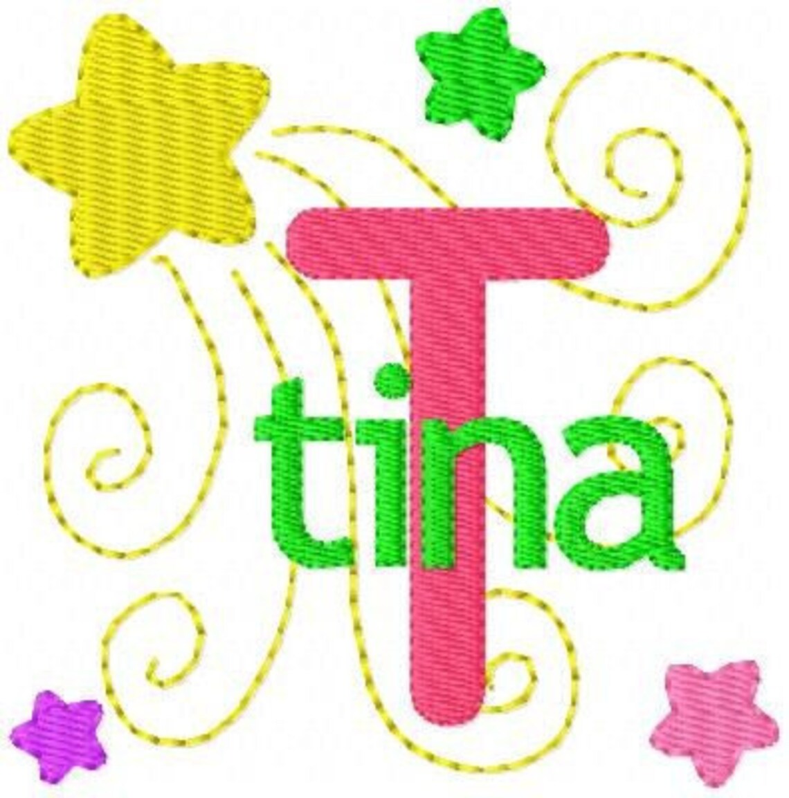 Star Embroidery Design, Monogram Machine Embroidery Font Design Set ...