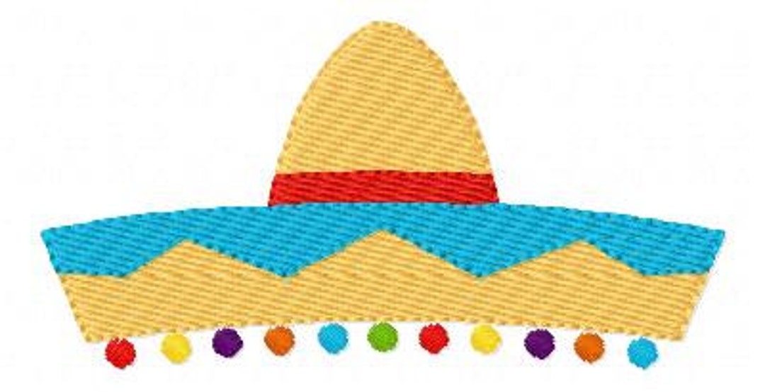 Embroidery Design, Sombrero Embroidery Design, Cinco De Mayo , Joyful ...